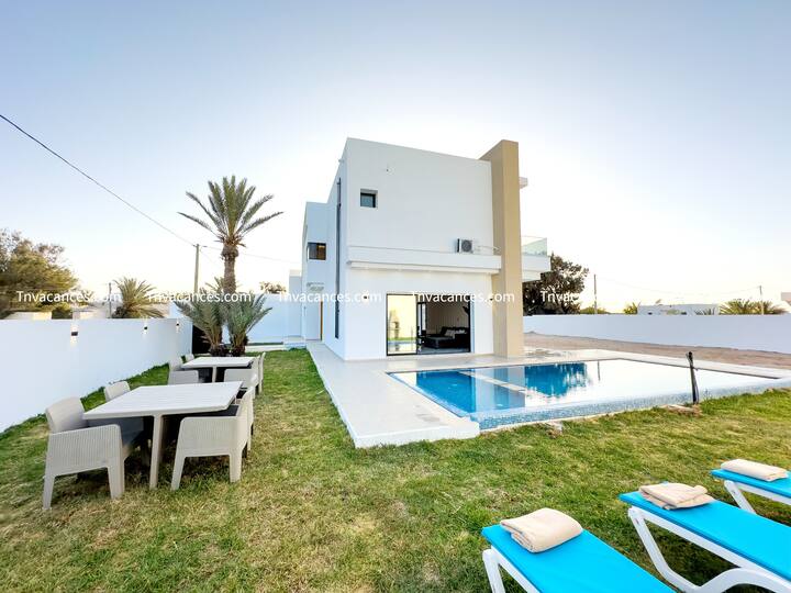Villa Neuve Vu Mer Piscine Privée Sans Vis-à -vis - Djerba