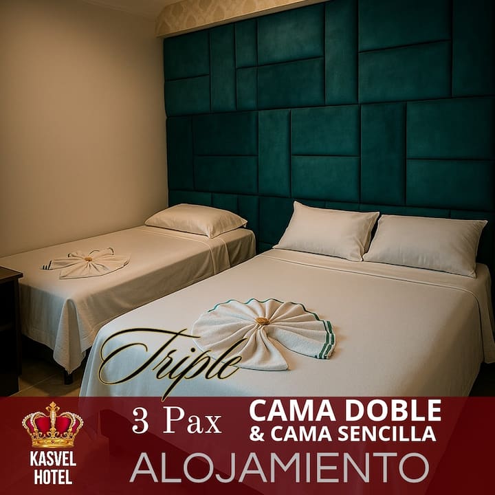 Habitación Hasta 3 Pax • A/c • Baño Privado • Wifi - Valledupar