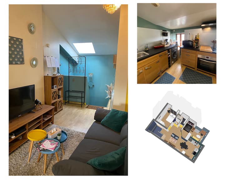 T3 Meublé – Séjour Pro/famille, Hyper Centre Niort - Niort