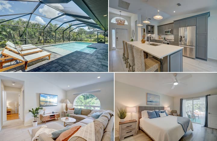 Family Fun! Heated Salt Pool, Bikes & Beach Gear! - Cape Coral, FL