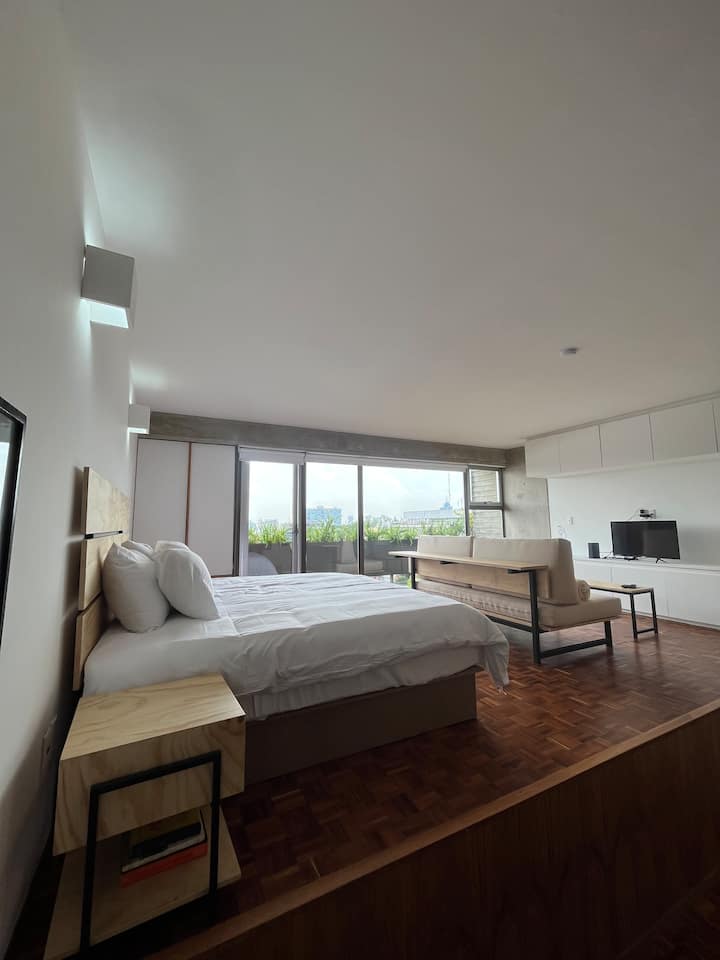 Loft Iluminado, Vista Increíble, Estacionamiento - Mexiko