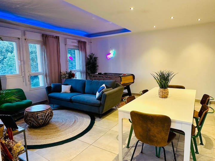 Appart 6pers, 3 Ch, Parking, Baby-foot, Pétanque - Aix-en-Provence