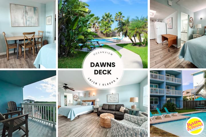 Dawns Deck | Oceanview | Oldtown | Sb146 - Port Aransas, TX
