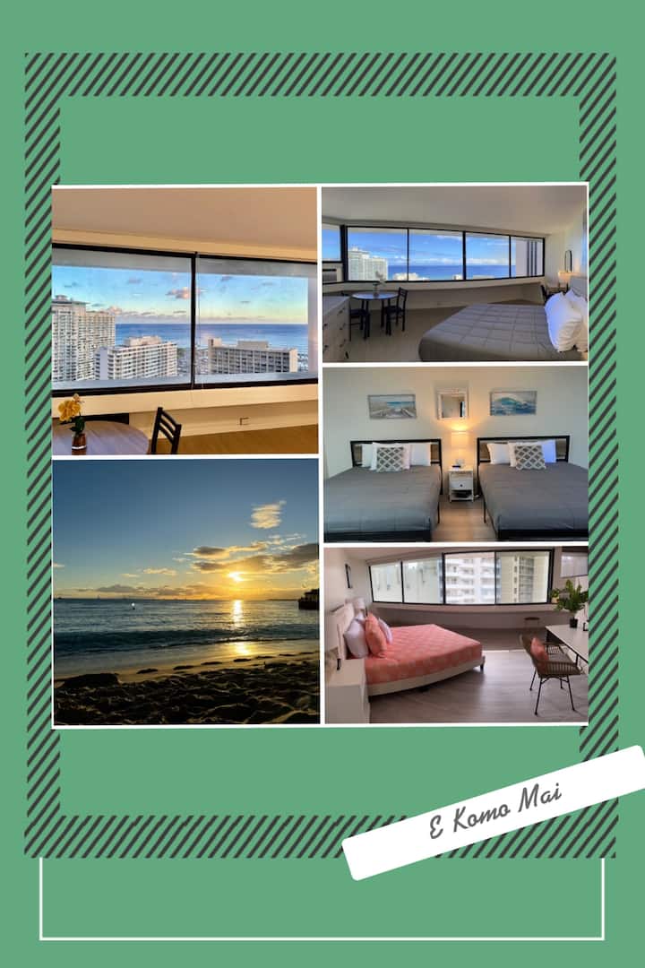 Golden Sunsets & Fall Trade Winds - 4 Studios - Honolulu, HI