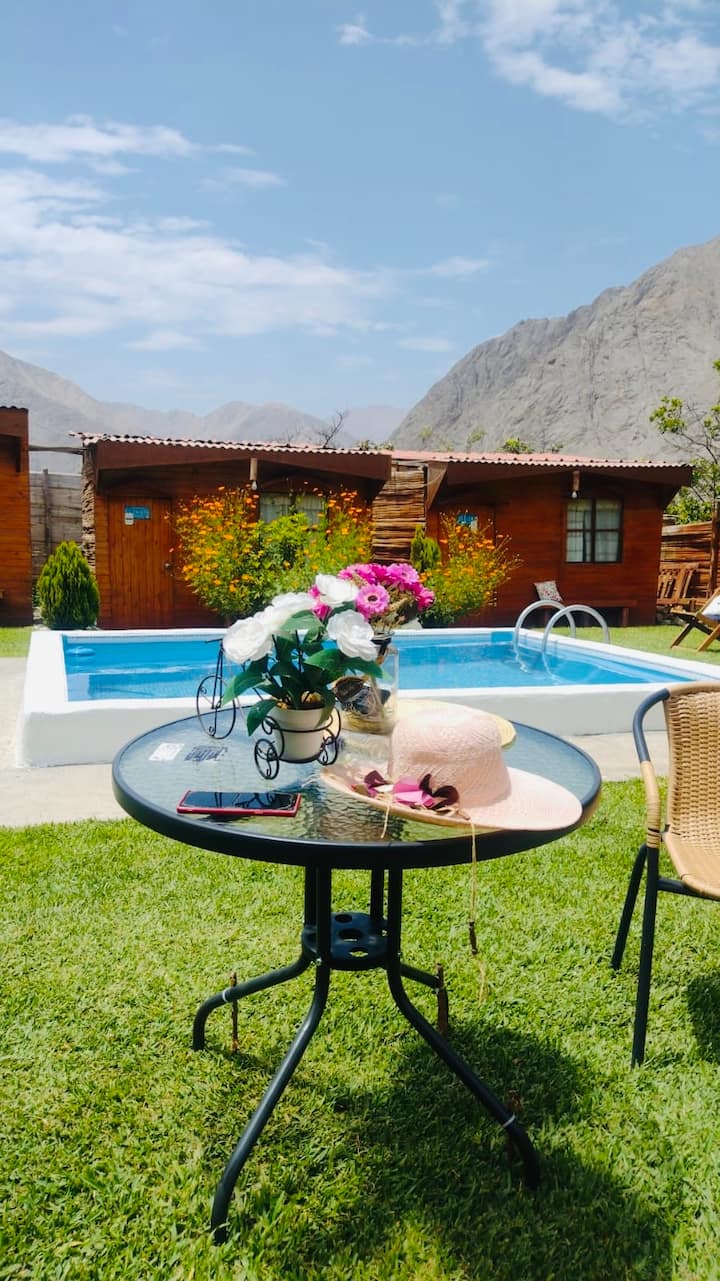 Cabañitas Rústicas En Lunahuaná - Perú