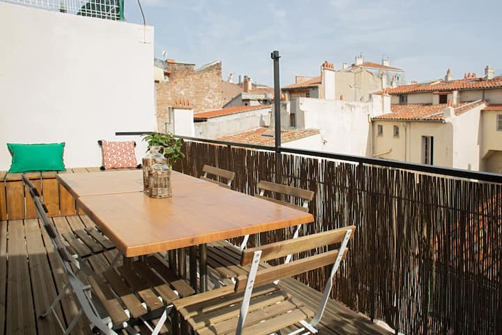 Appartement Duplex Avec Climatisation Et Terrasse - Toulon