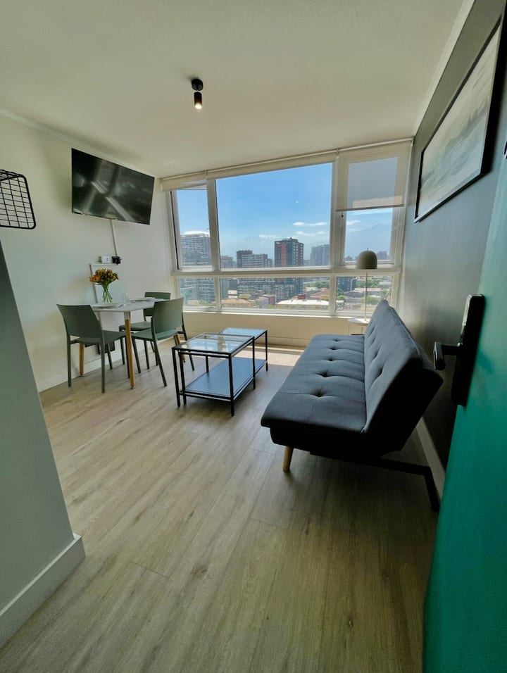 Departamento Nuevo Metro Con Estacionamiento Y A/c - Providencia