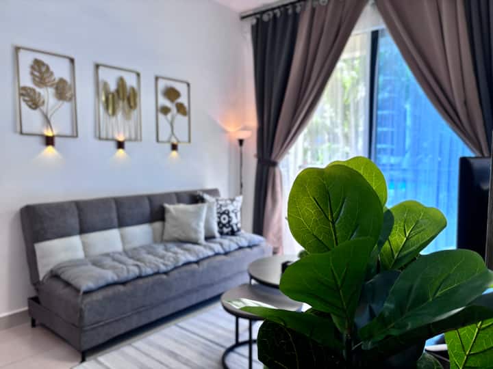 1-4pax 2bed | Centralpark@jbtown Skudai | Netflix - 