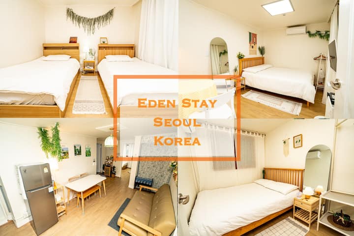 서울 신림 | 방3·침대4 · 최대 6인 | 조용한 주택가, 가족·소그룹 | 장기숙박 할인 - Seoul