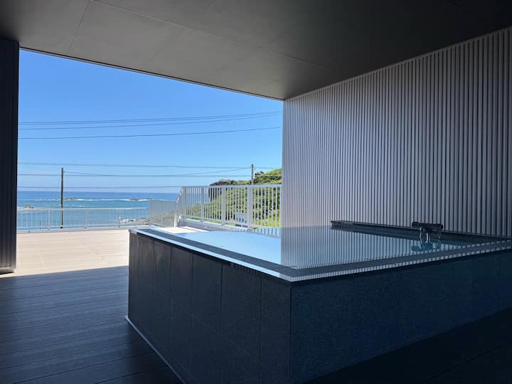 海の見える露天風呂/バレルサウナ/炭火バーベキュー/流しそうめん/焚き火/最大10名/196㎡ - Choshi