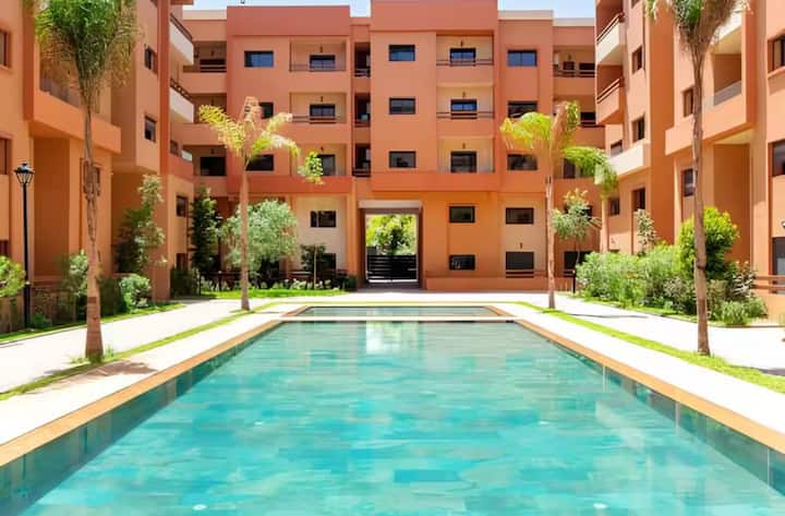 Cosy Chic Luxe Appartement Au Centre Avec Piscine - Marrakesh