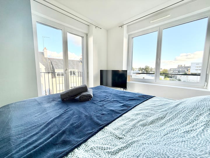 Studio Meublé Deux Personnes Avec Parking Privatif - Brest