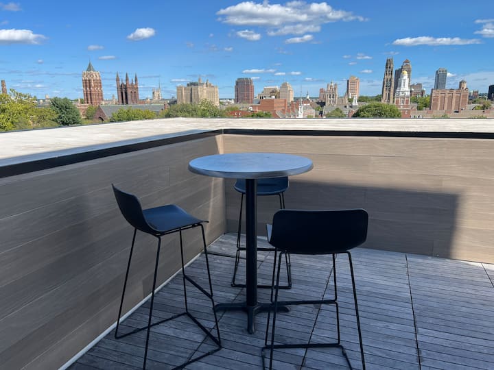 Modern Downtown Stay Near Yale • Rooftop • Gym - 뉴헤이븐
