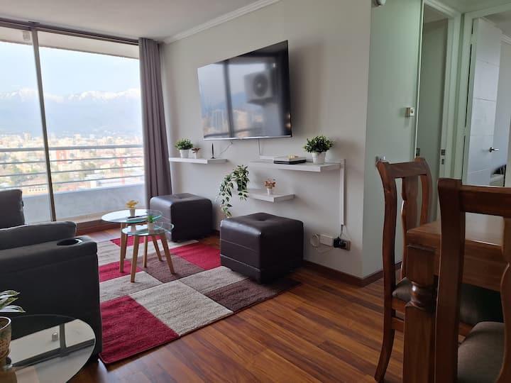 253 Acogedor Depto C/vista Paronamica A Cordillera - Santiago, Chile