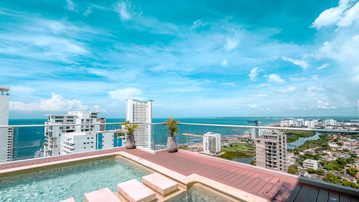 Apto Frente Al Mar 3br - Cartagena, Colombia