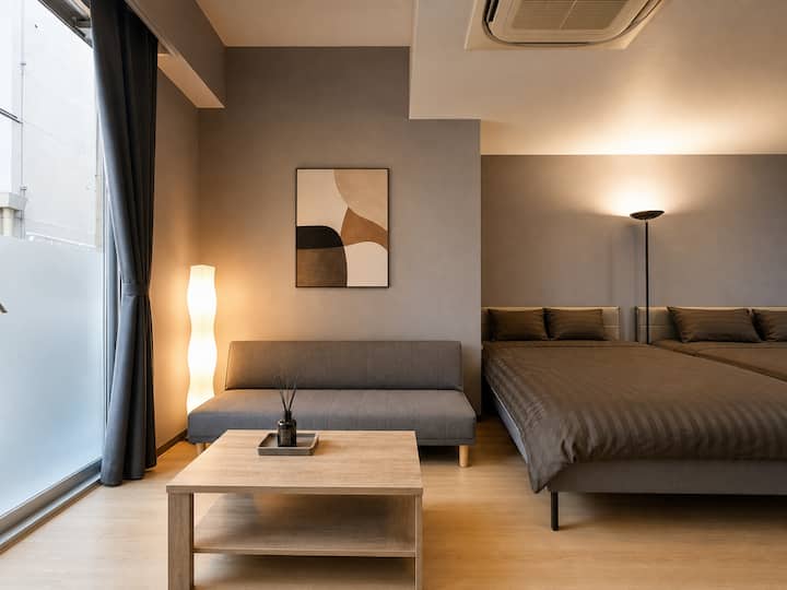 [Uhomes] Naniwa Apt｜near Ebisucho Sta、401 - Osaka