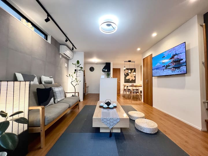 New Japanese Home｜2-min Station｜parking｜4br｜8p - Osaka, Japan