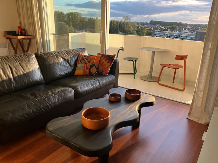 Cosy Appartement Aan Zee Met Privé Parking - De Haan