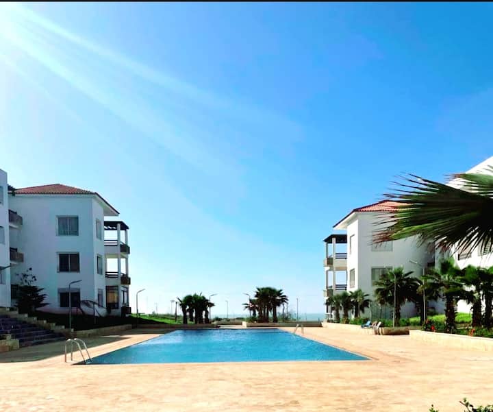 Luxury Spacious Apartment Pool& Parking Next Beach - Mohammédia