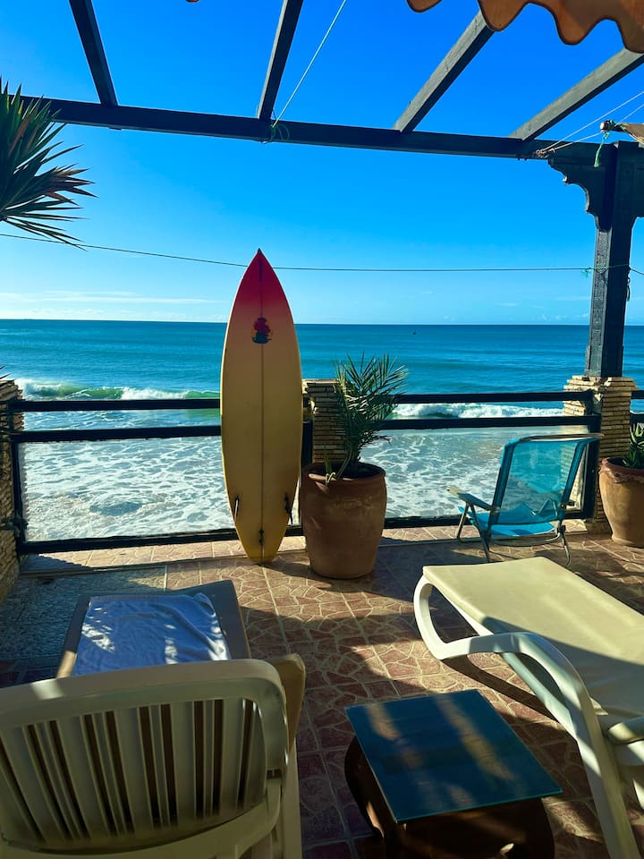 Vagues Sous L'appartement.les Pieds Dans L'eau - Taghazout