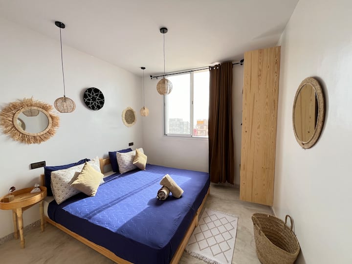 Chambre Et Salle De Bain Privée à Palmsurfexpo - Imsouane