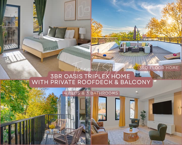 3br+3ba Home+roofdeck! Commute To Nyc+metlife - Jersey City, NJ