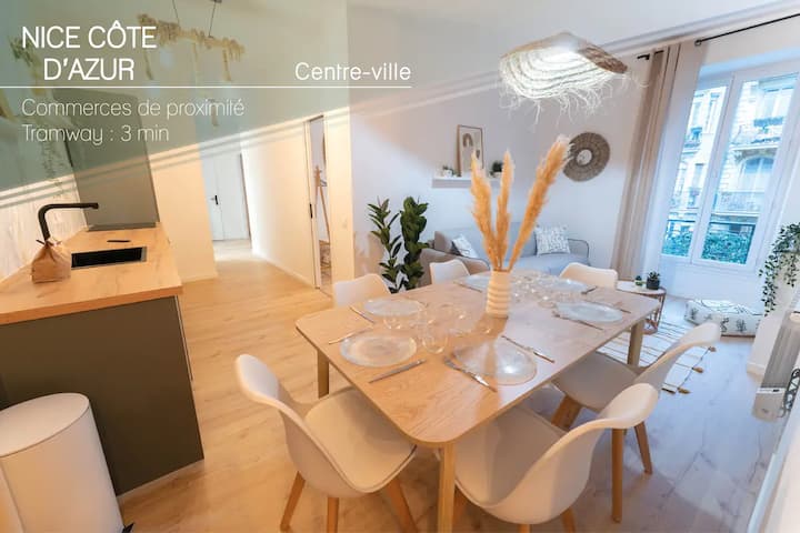 Cosy Appartement 3 Chambres - Nizza