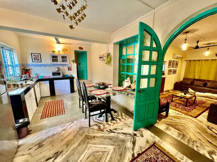 The Cider Patnem 3bhk| Sleeps10| Ac,wifi,beach2min - Goa