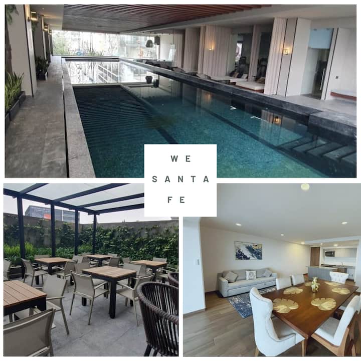Santa Fe Torre We "3 Habitaciones" Alberca, Gym - Mexico State