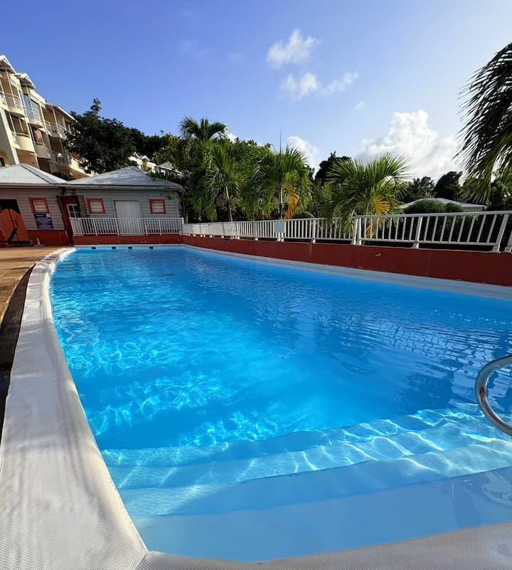 Tibleu Horizon - Vue Mer Et Piscine Tropicale - Martinique