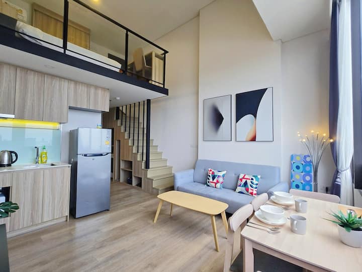 S87#bts On Nut/高层loft公寓/城景/泳池免费 - Phra Khanong