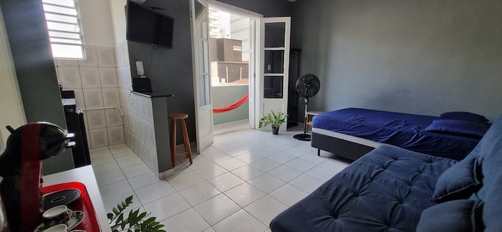 Studio Aconchegante Na Orla Da Praia - Santos - Santos, Brasil