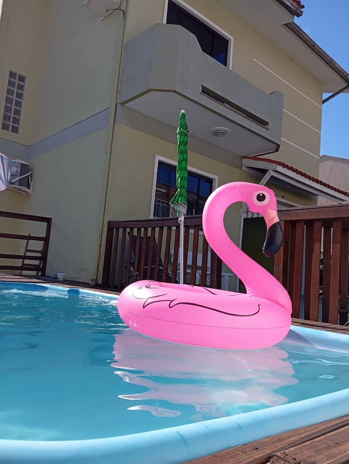 Casa Com Piscina E Banheira A 350 Metros Da Praia - Governador Celso Ramos