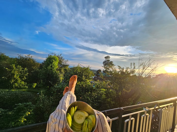 2 Private Rooms In Dadi Homestay 360 Mountain View - Bir