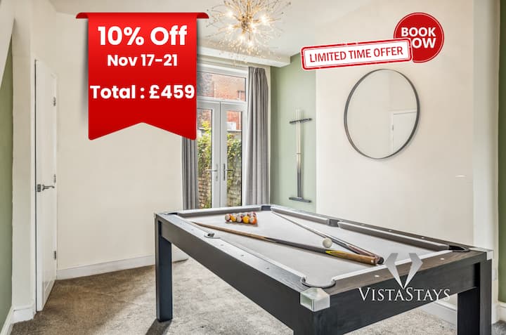 Midweek Deal! 10% Off + Pool Table & Ps4 - Salford