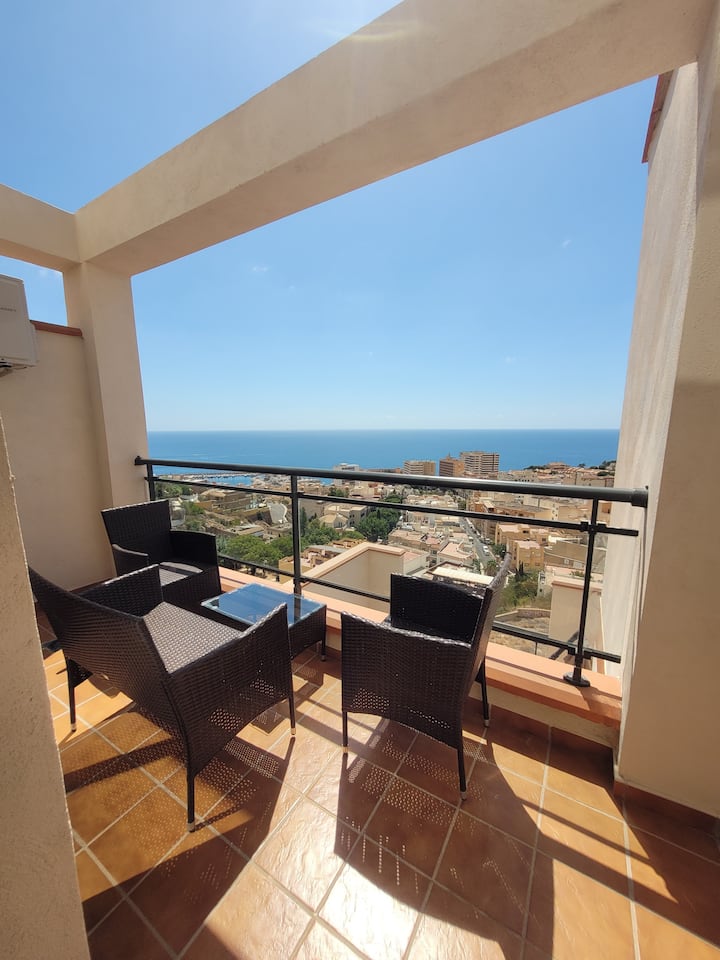 3º E Duplex With Terrace And Sea Views - Aguadulce