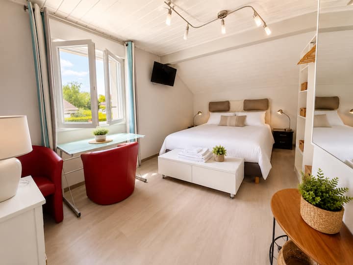 Chambre Voirons Dans Maison Avec Jardin - Douvaine