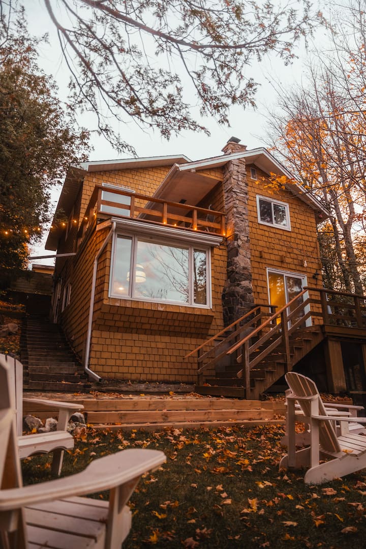 Cabane Au Bord Du Lac Avec Sauna Et Bain à Remous - Clayton Lake