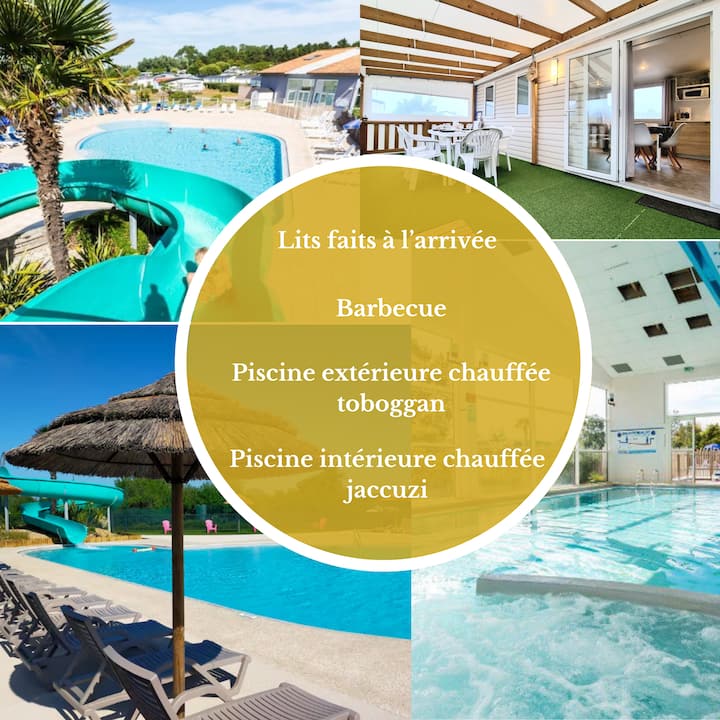 Mobil-home Confort *Piscine *Jacuzzi * 2km Plage - Vendée