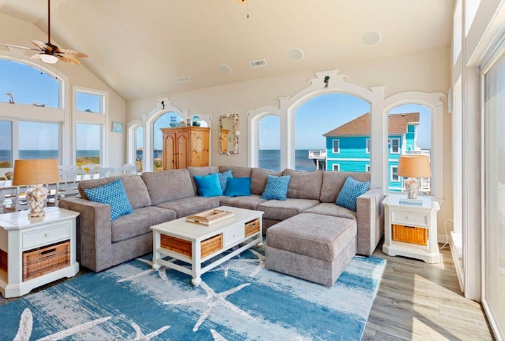 Oceanfront 6br Elevator Theater Pets Allowed - Frisco, NC