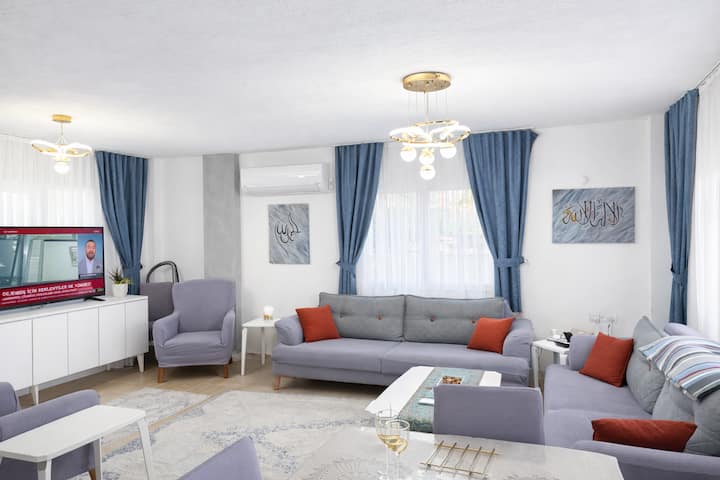White Villa 6 Bedroom Private Pool Sea View - Bademli