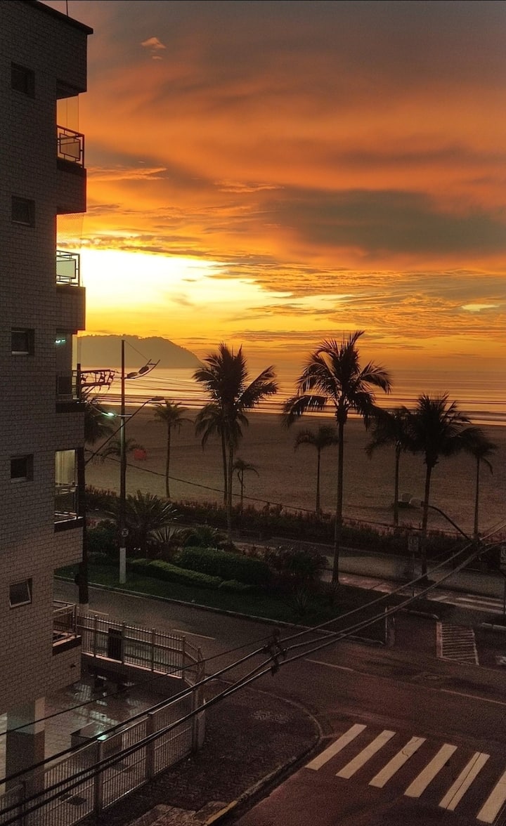 Pé Na Areia Guilhermina Apto 202 Pg - Praia Grande