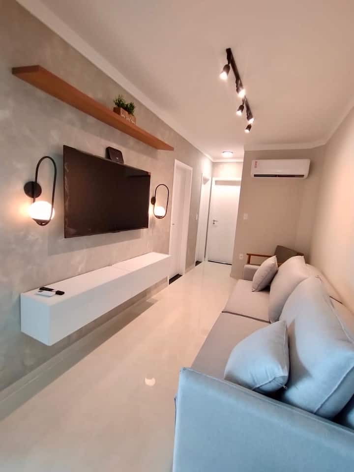 Apartamento Pé Na Areia - Praia Grande - Sp - Praia Grande