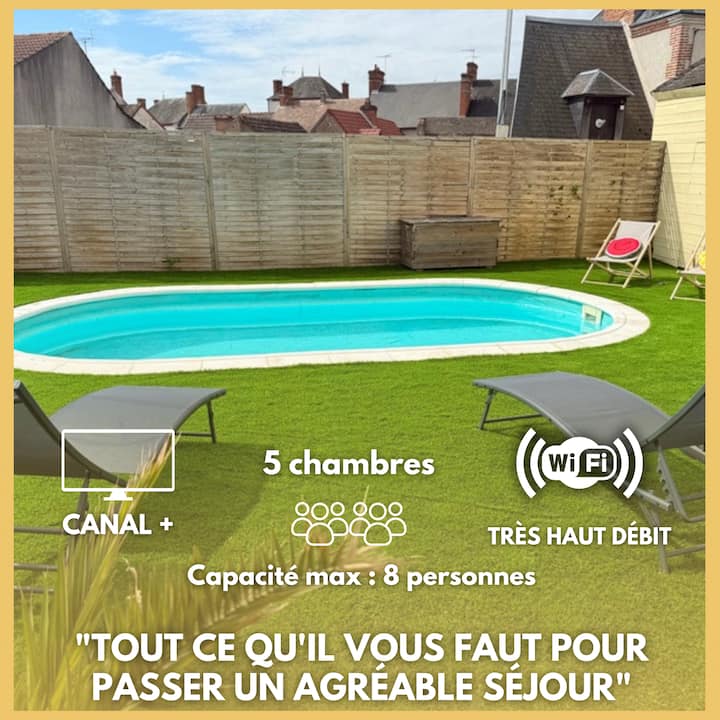 Villa De Charme Avec Piscine Privée - Loiret