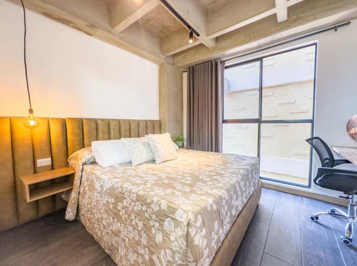 Modern Studio In Coliving – Near The Stadium - Medellin, Antioquia, Colombia