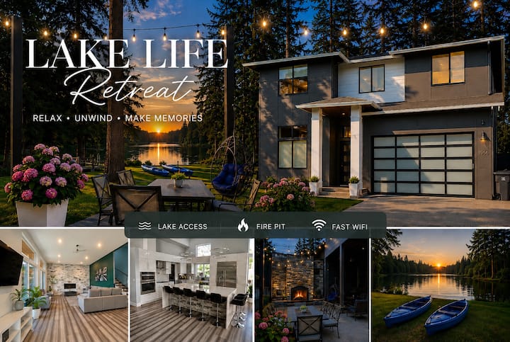 Waterfront Escape Near Seattle. Private Lake Views - Federal Way, WA