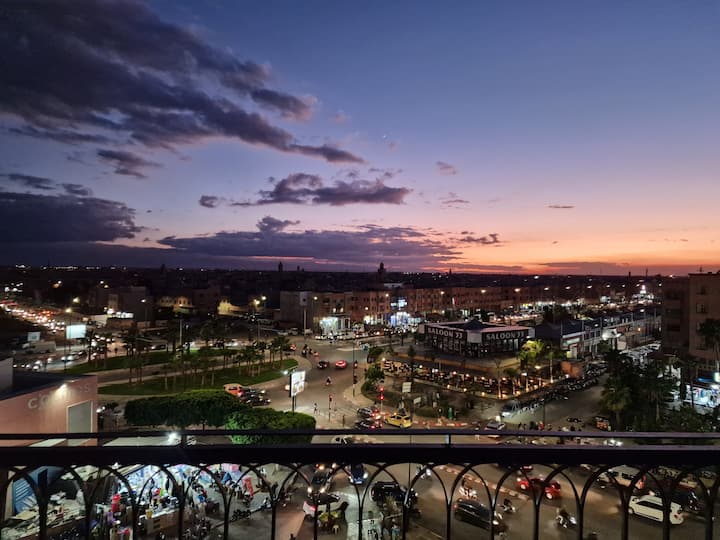 Vue Panoramique A Marrakech, " El Massira 1 " - Marrakech