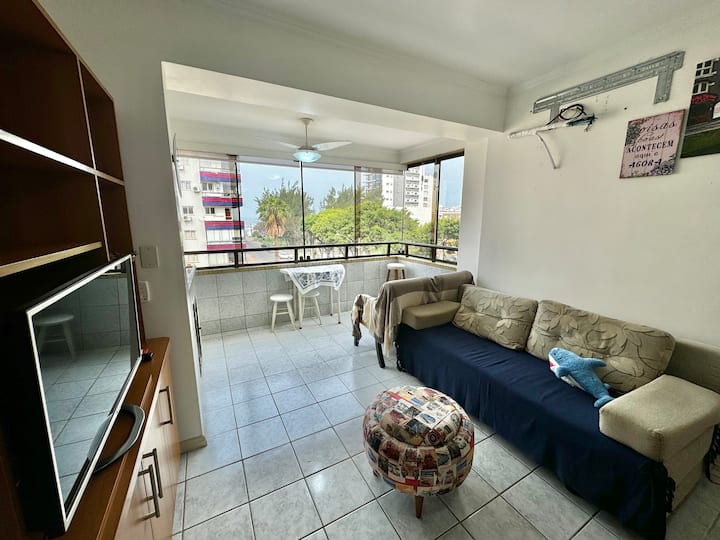 200m Praia Frente A Praça Apt 3 Dorm Ar Cond - Capão da Canoa