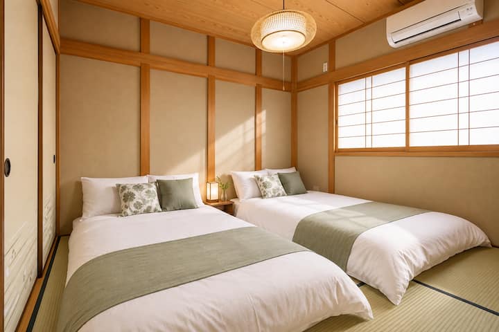 7ppl 4br House丨free Parking丨3 Min Station丨namba - Osaka