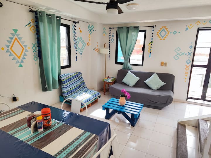 Casa Cielo Azul En El Centro Histórico Con Terraza - Villahermosa